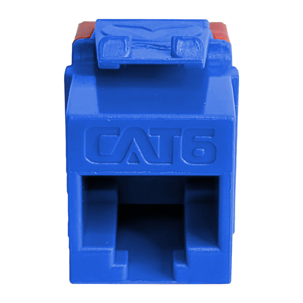 ICC Cat6 HD Style Keystone Jack | Blue – Cable & Connections