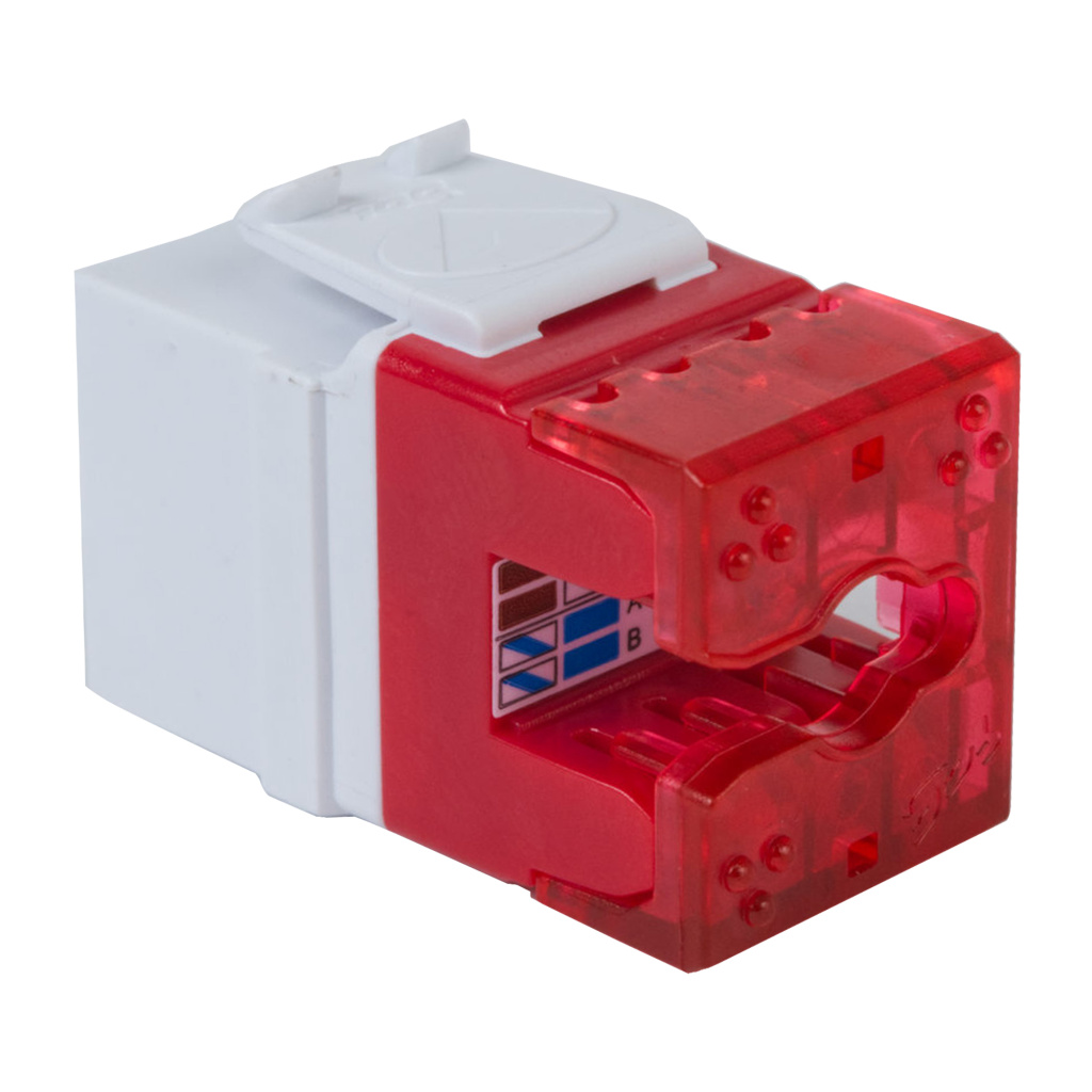 ICC Cat6 HD Style Keystone Jack | White – Cable & Connections