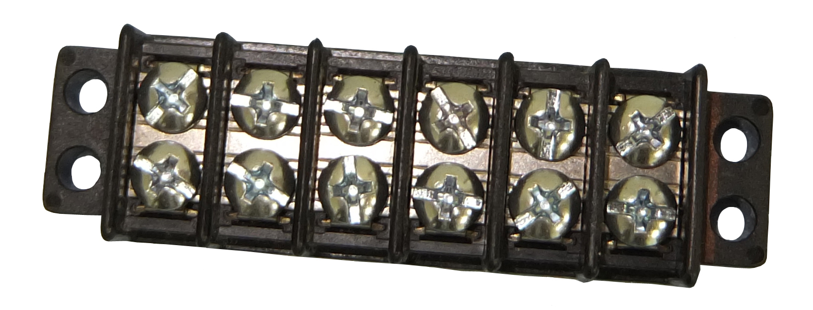 6 Position 20a Mountable Terminal Strip Black – Cable & Connections