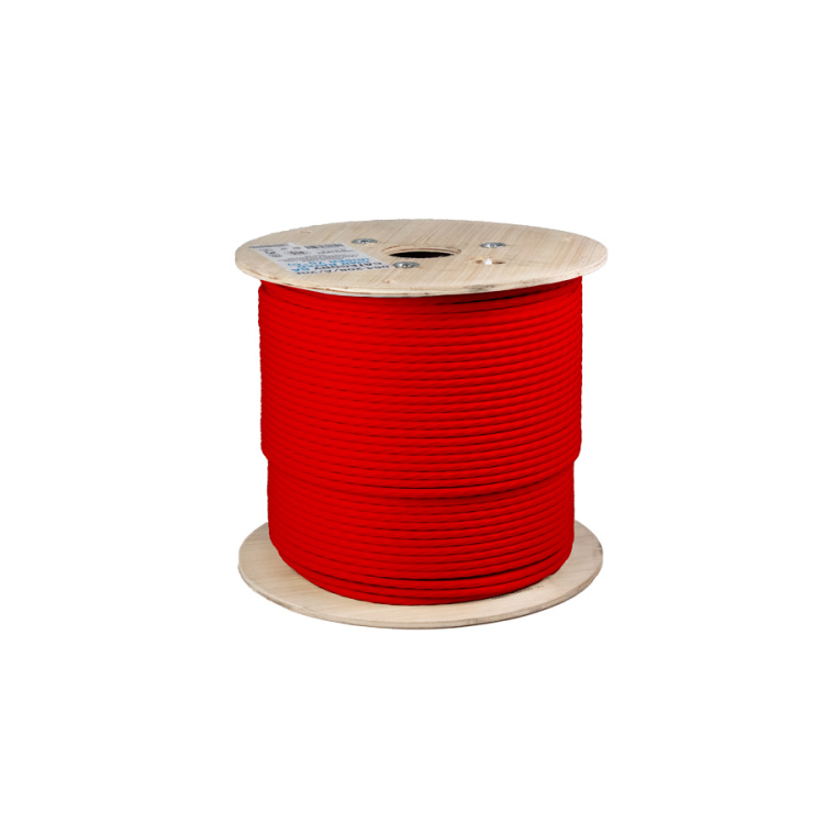 1000ft Cat6A Non-Shielded CMR (Riser) | Red – Cable & Connections