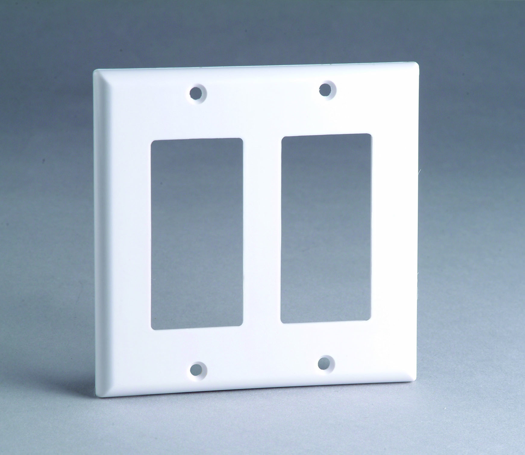 Dual Gang Decora Faceplate | White – Cable & Connections