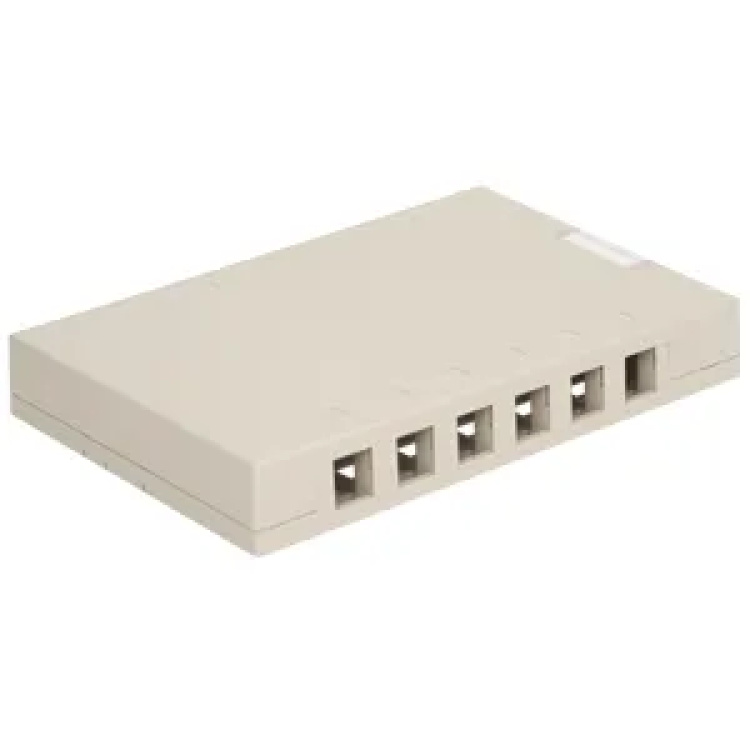 12 Port Surface Mount Box | White – Cable & Connections