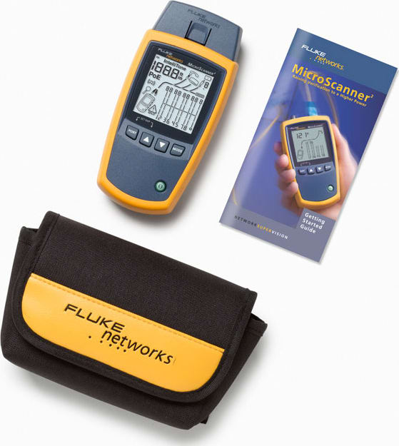 Fluke Networks Microscanner 2 Cable Verifier – Cable & Connections