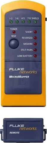 Fluke Networks Micromapper Wiremap Tester – Cable & Connections