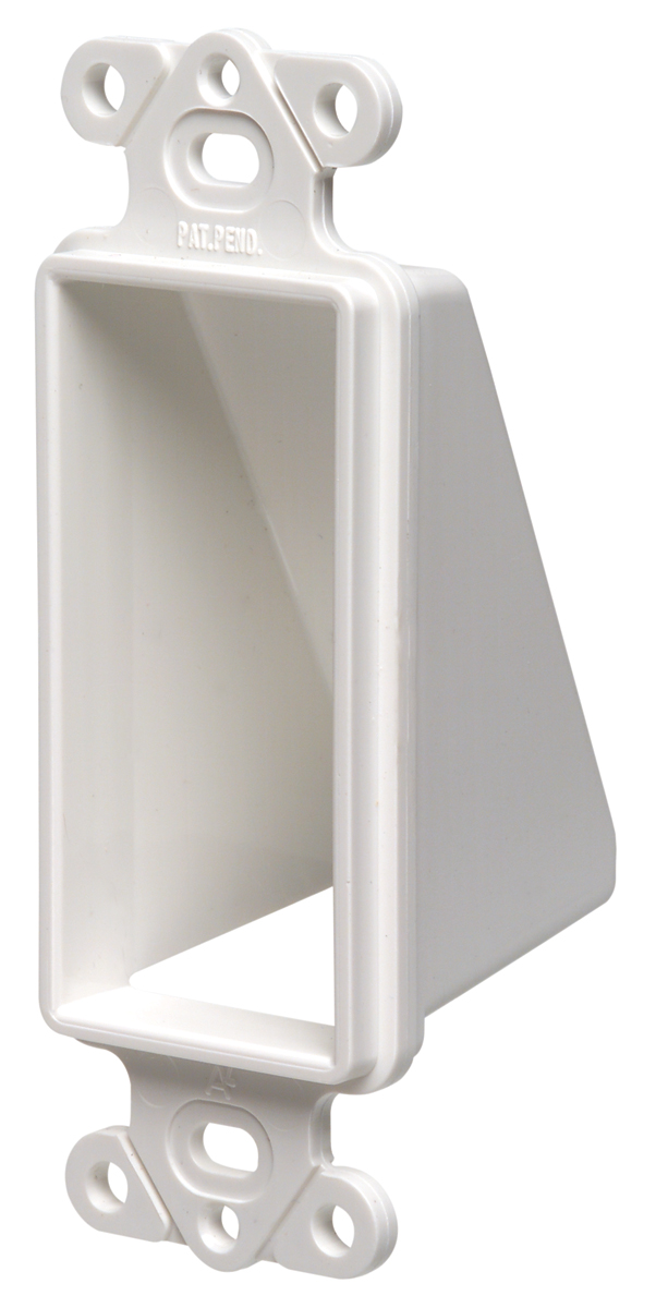 Decora Style White Reversible Cable Pass Thru Plate White – Cable ...