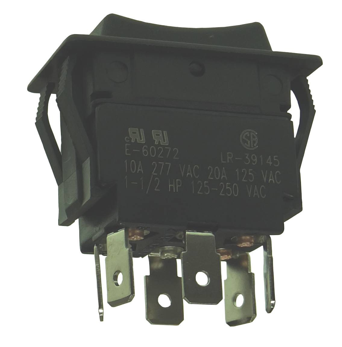 125v Dpdt 20a Heavy Duty (On-off-on) Momentary Snap-in Rocker Switch ...