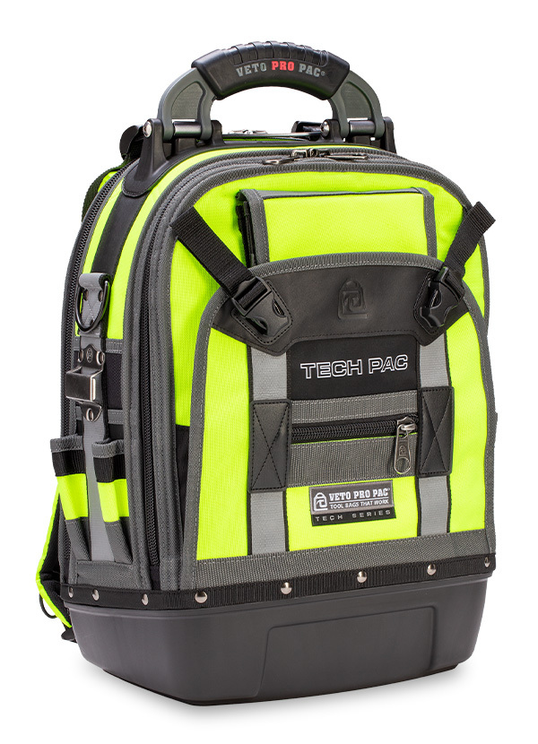 Veto Pro Pac Mc Hi-viz Small Backpack Tool Bag | Yellow – Cable ...