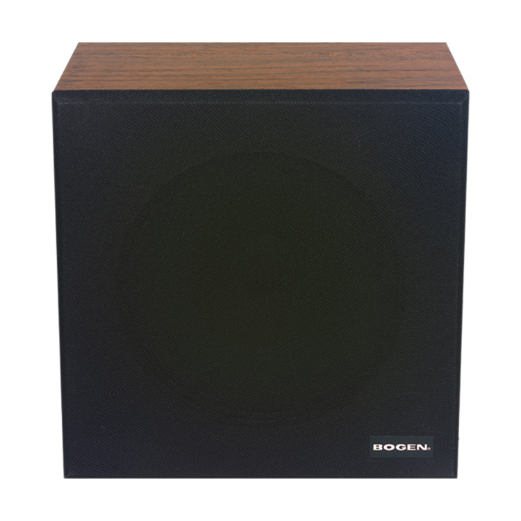 Bogen 8" Wall Baffle 25/70v Speaker with Walnut Wood Finish & Volume ...