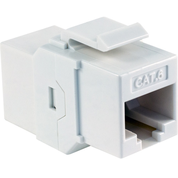 Vertical Cable Cat6 Keystone Coupler | White – Cable & Connections