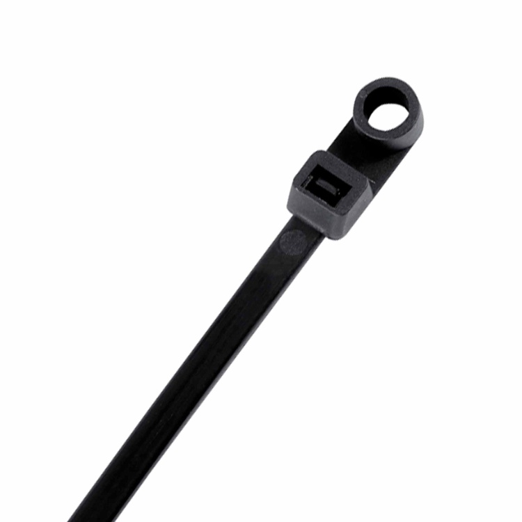 Advanced Cable Ties 12″ 50 Lb Black Cable Ties with Mounting Hole Black ...