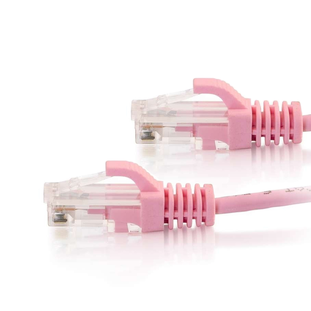 Ortronics 1′ Cat6 Patch Cable with Boots | Pink – Cable & Connections